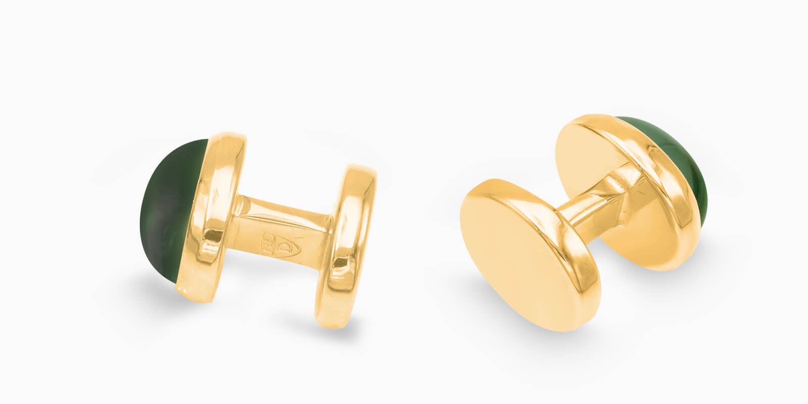 Deumer stud, Pebbles on the beach from 925 sterling silver, gilded - Deumer